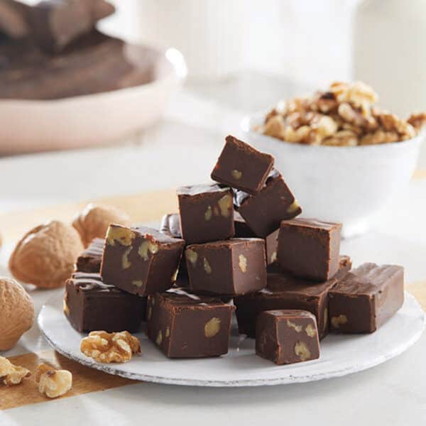 Chocolate Walnut Fudge (1lb) - Extra Ordinary Delights